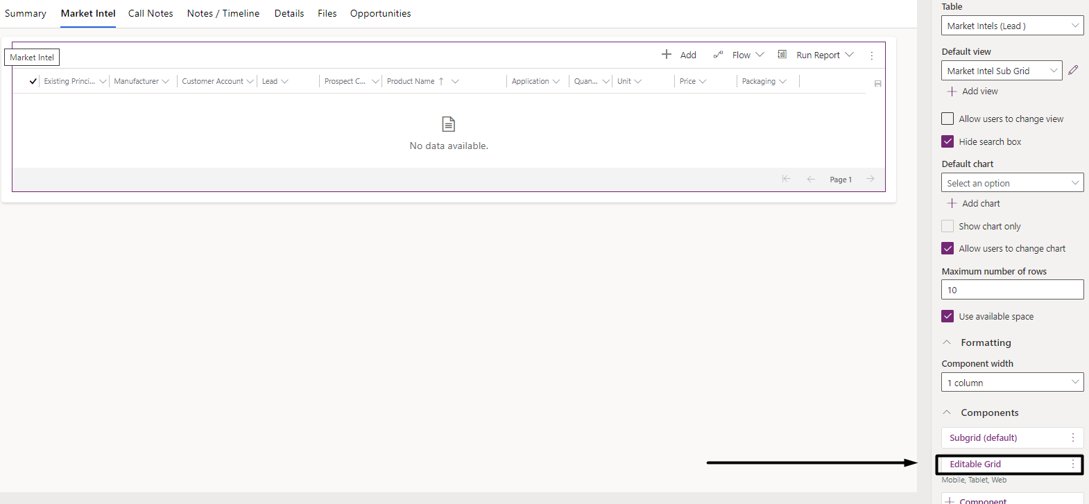 Applying Filter on a field on Editable Subgrid